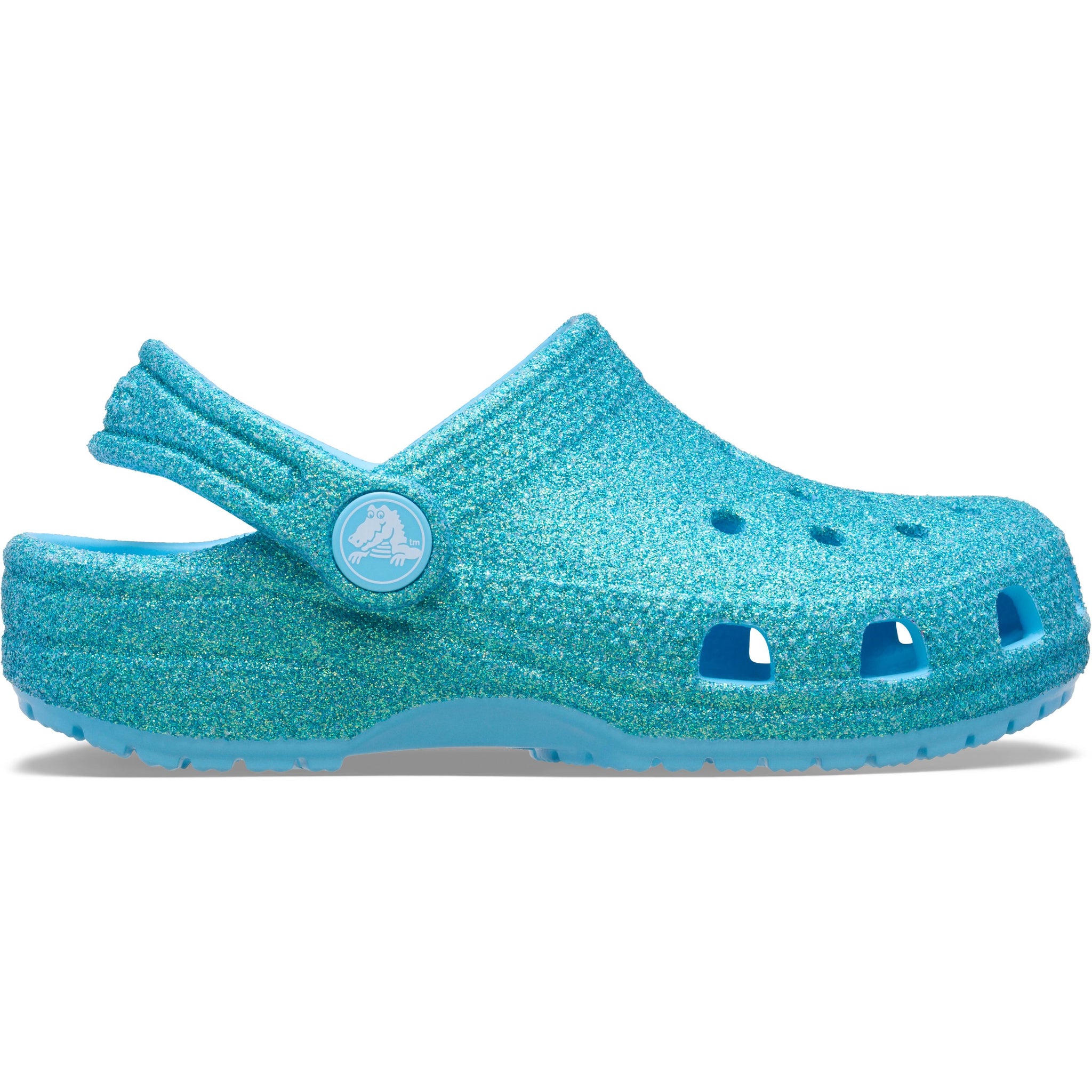 Crocs Classic Iridescent Glitter Clog Toddlers Tinted Glass – Little ...