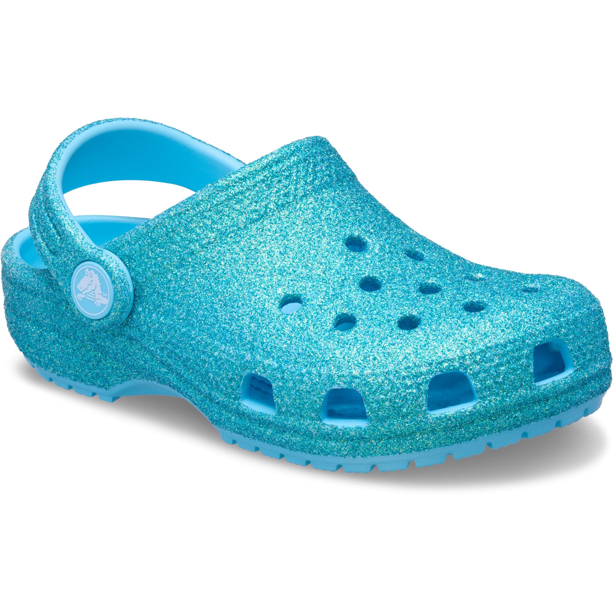 Crocs Classic Iridescent Glitter Clog Toddlers Tinted Glass – Little ...