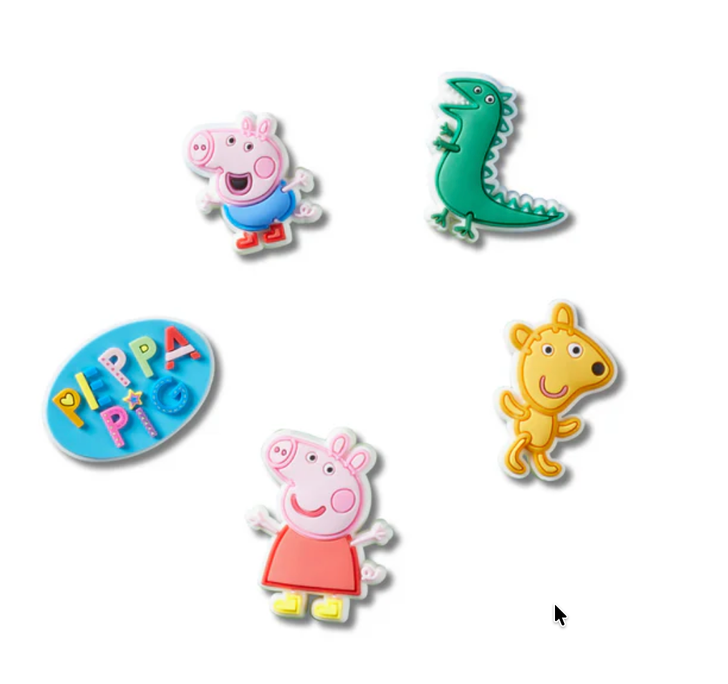 Jibbitz Peppa Pig Character 5 Pack – Little Trooper Limited